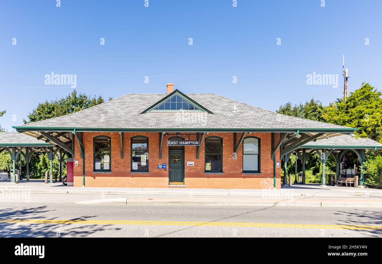 East Hampton Train Station Stock Photo - Alamy