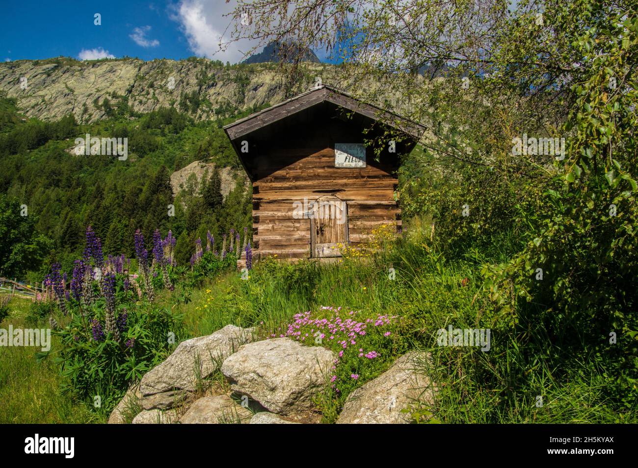 A Small Wooden Hut On A Hill High Resolution Stock Photography and ...