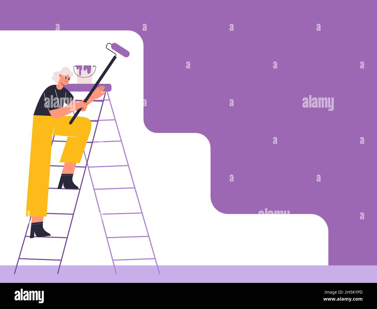 Repair worker cartoon hi-res stock photography and images - Alamy