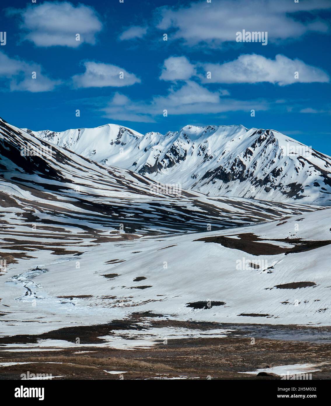 Fascinating winter landscape with mountains covered with snow Stock ...