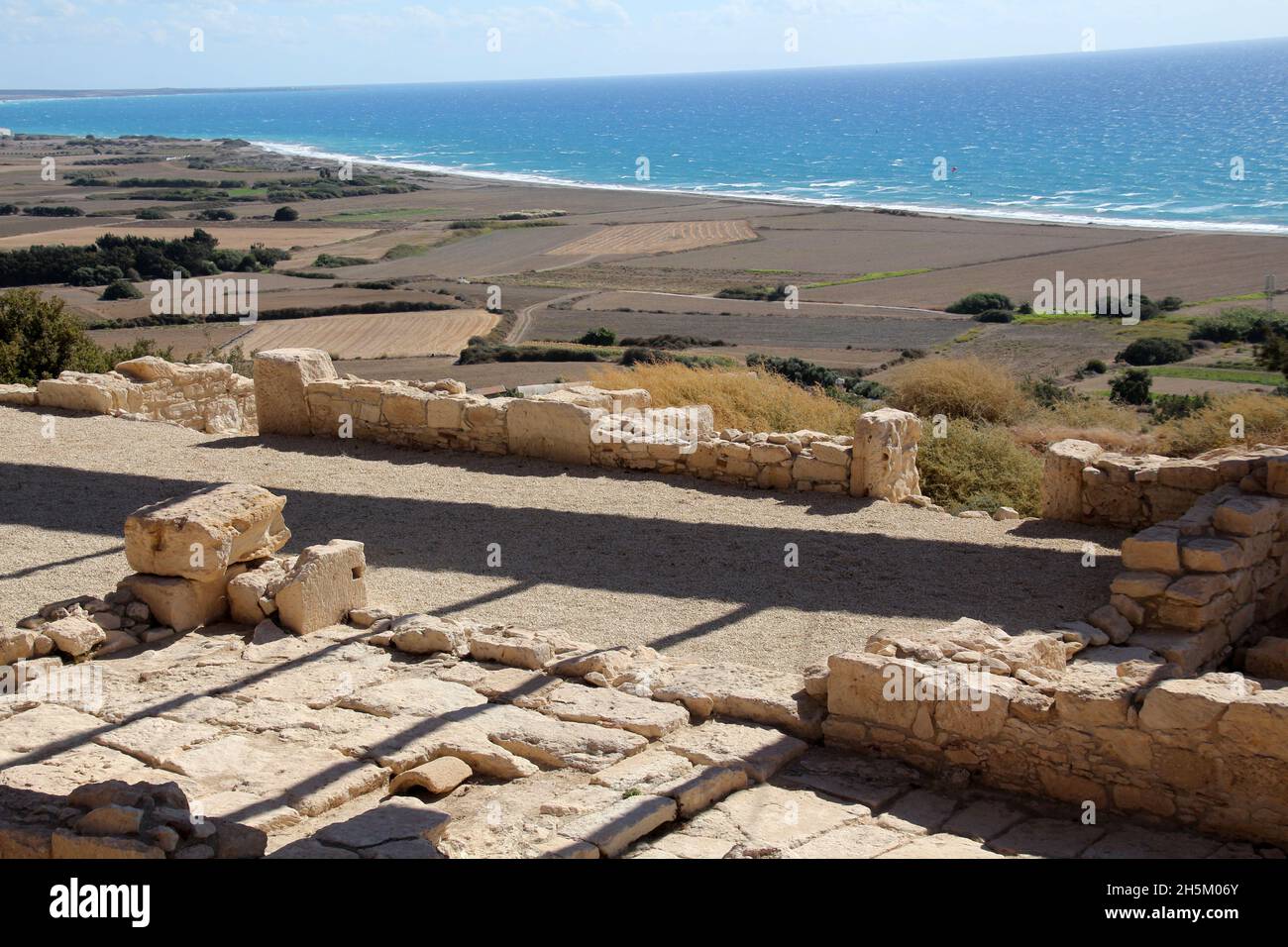 View of Episkopi Bay photographed from the ruins of Kourion, Cyprus ...