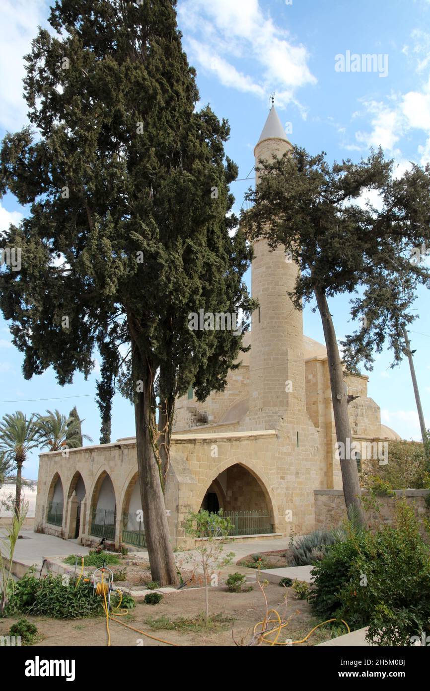 Hala Sultan Mosque Larnaca on Cyprus Stock Photo - Alamy
