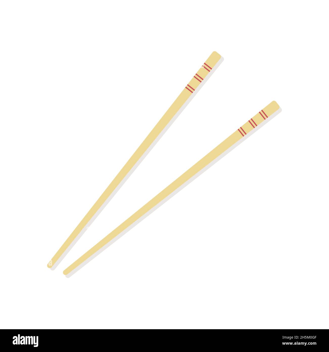 Chopsticks isolated. Food tool minimalist icon.Vector illustration ...