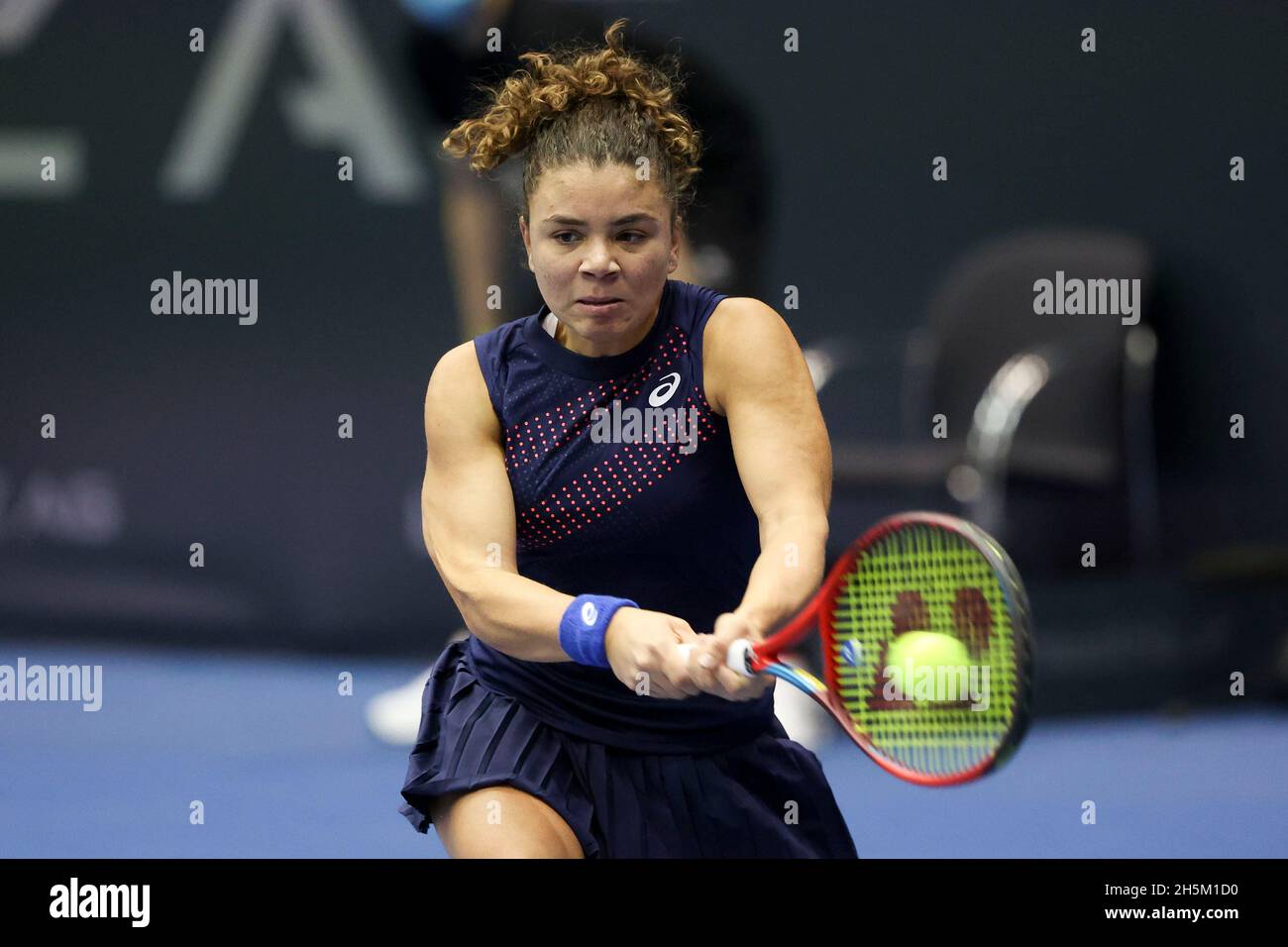 Linz, Austria . 10th Nov., 2021. Italian tennis player Jasmine Paolini ...