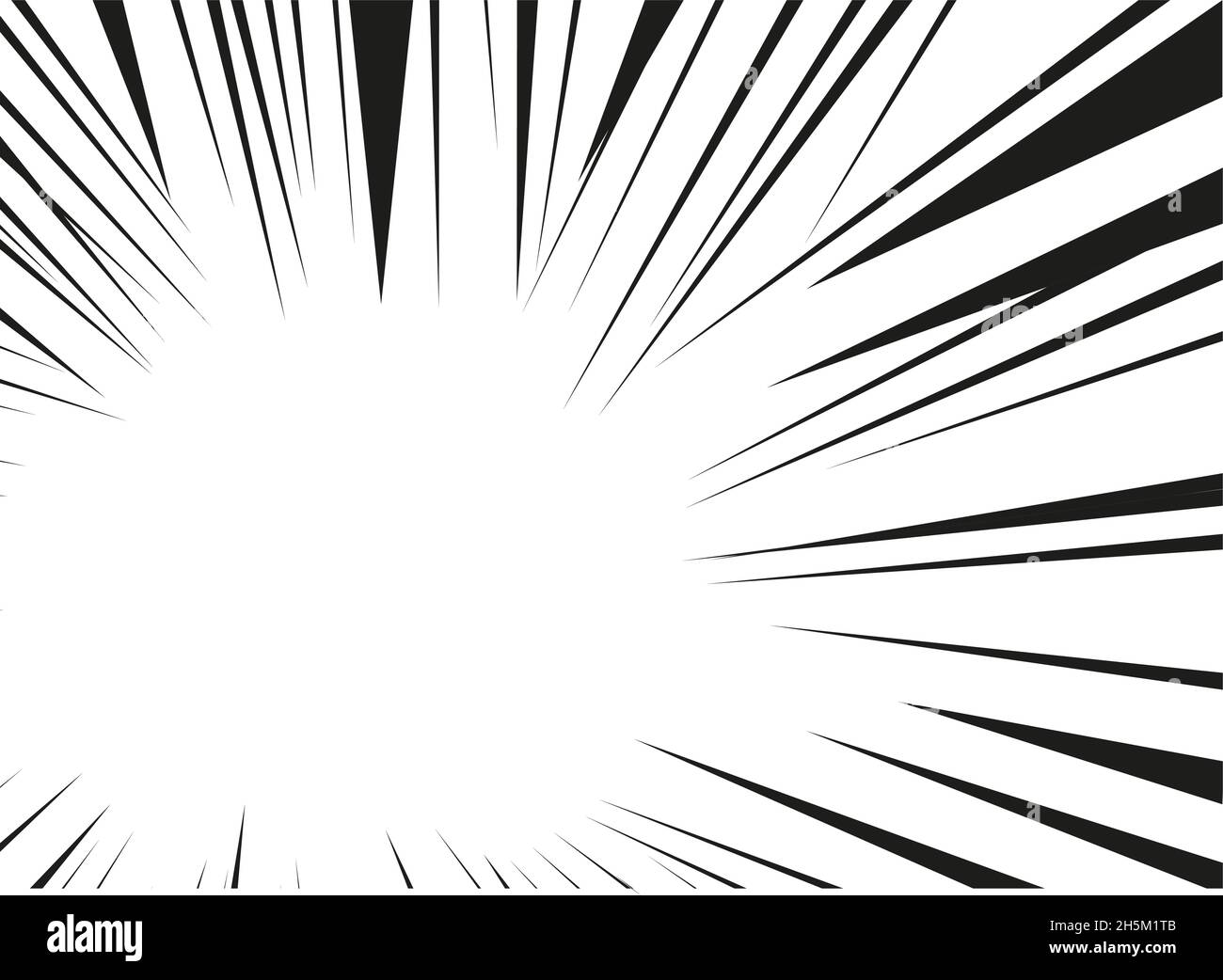 Manga effect, line of movement. Black and white retro illustration ...