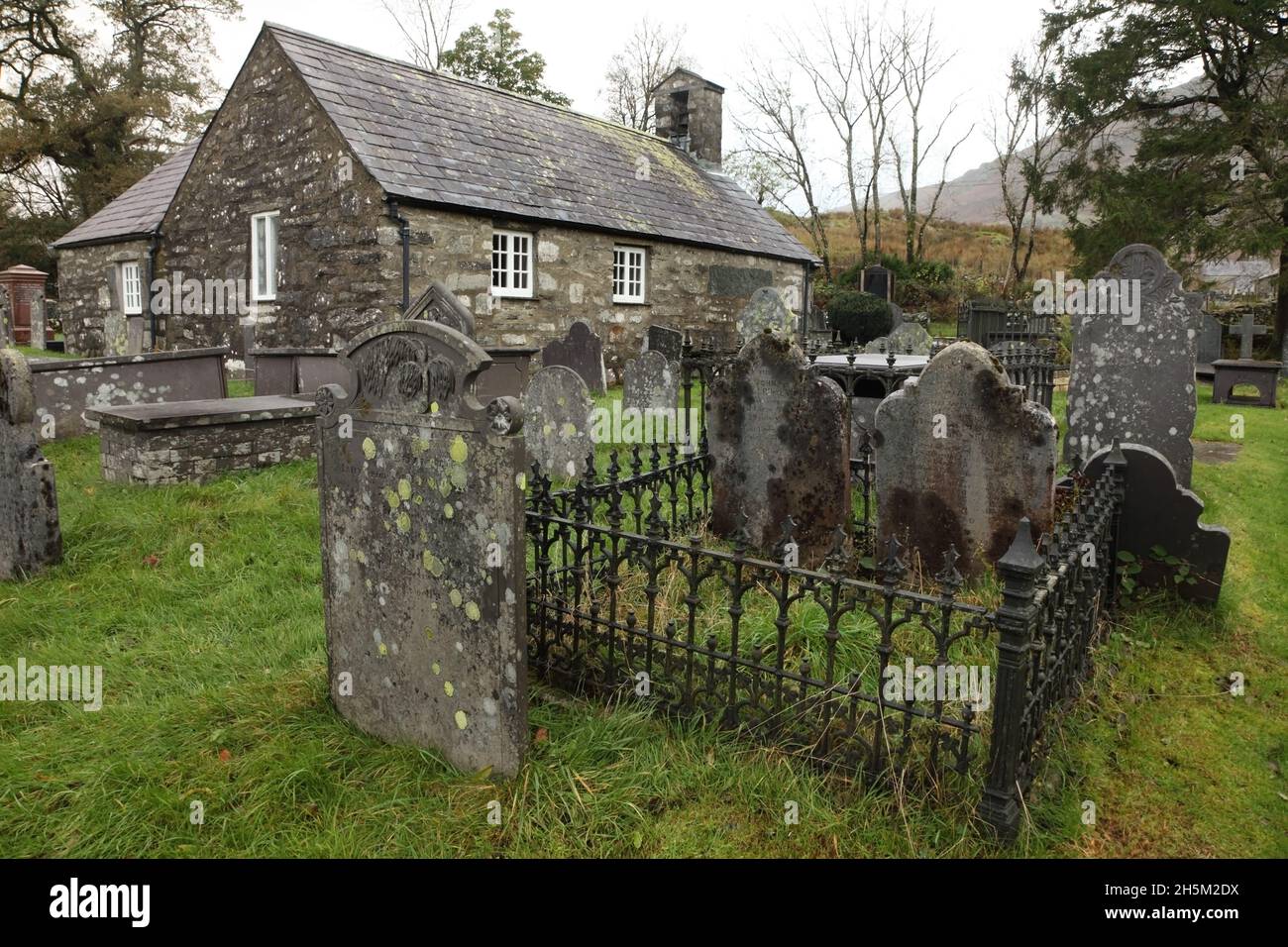 The 15th or 16th century St Julitta's Church, Capel Curig ...