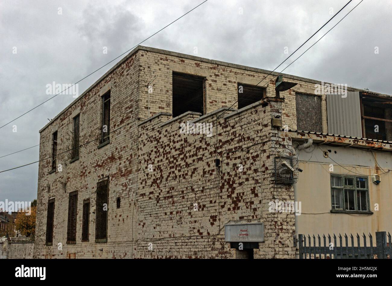 Old mill building. Southgate, Preston, Lancashire Stock Photo - Alamy
