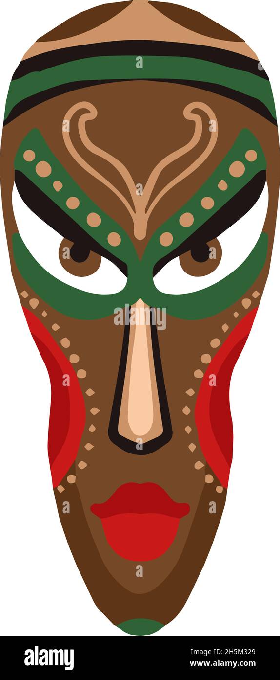African masks. Flat Vector Illustration Stock Vector Image & Art - Alamy