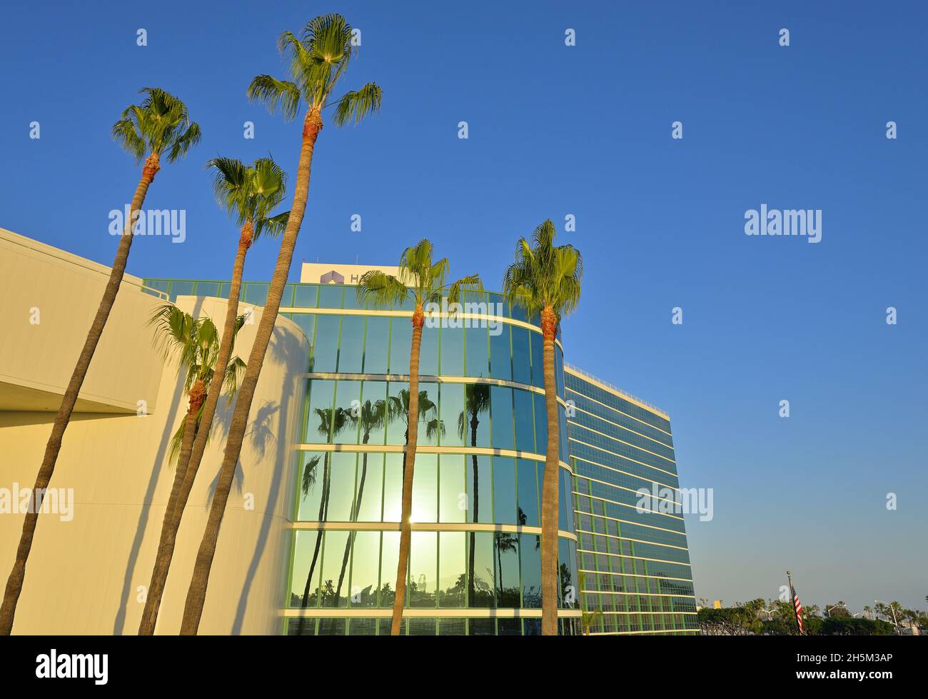 The Hyatt Regency Hotel at the waterfront, Long Beach CA Stock Photo ...