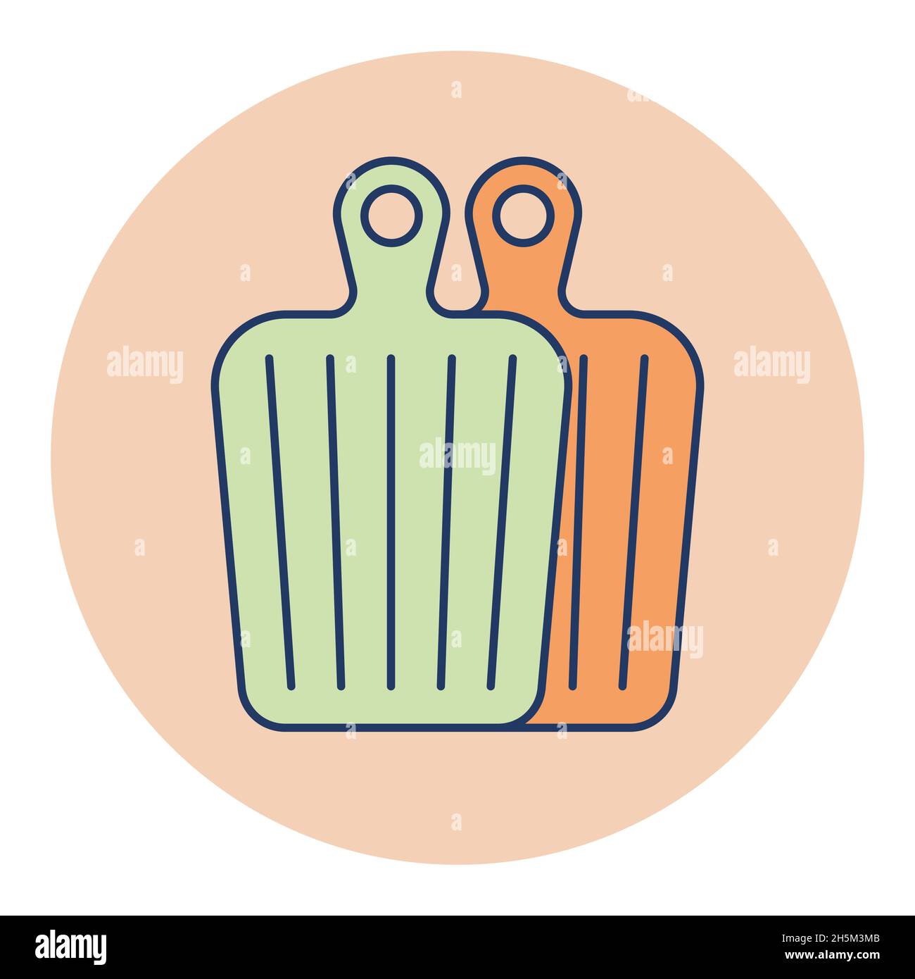 Cutting board vector color icon. Chopping Board symbol. Graph symbol ...