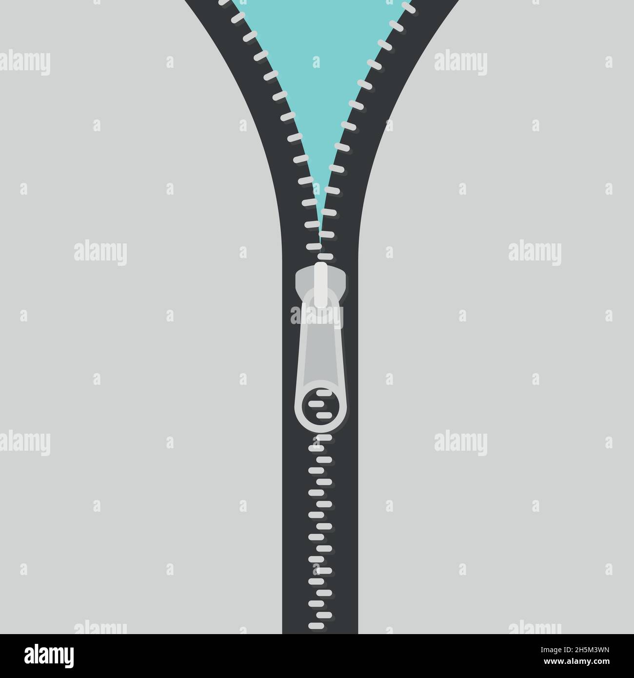 Icon zipper. Zippered lock and unlock. Closed and open zipper. Fastener. Border. Vector ...