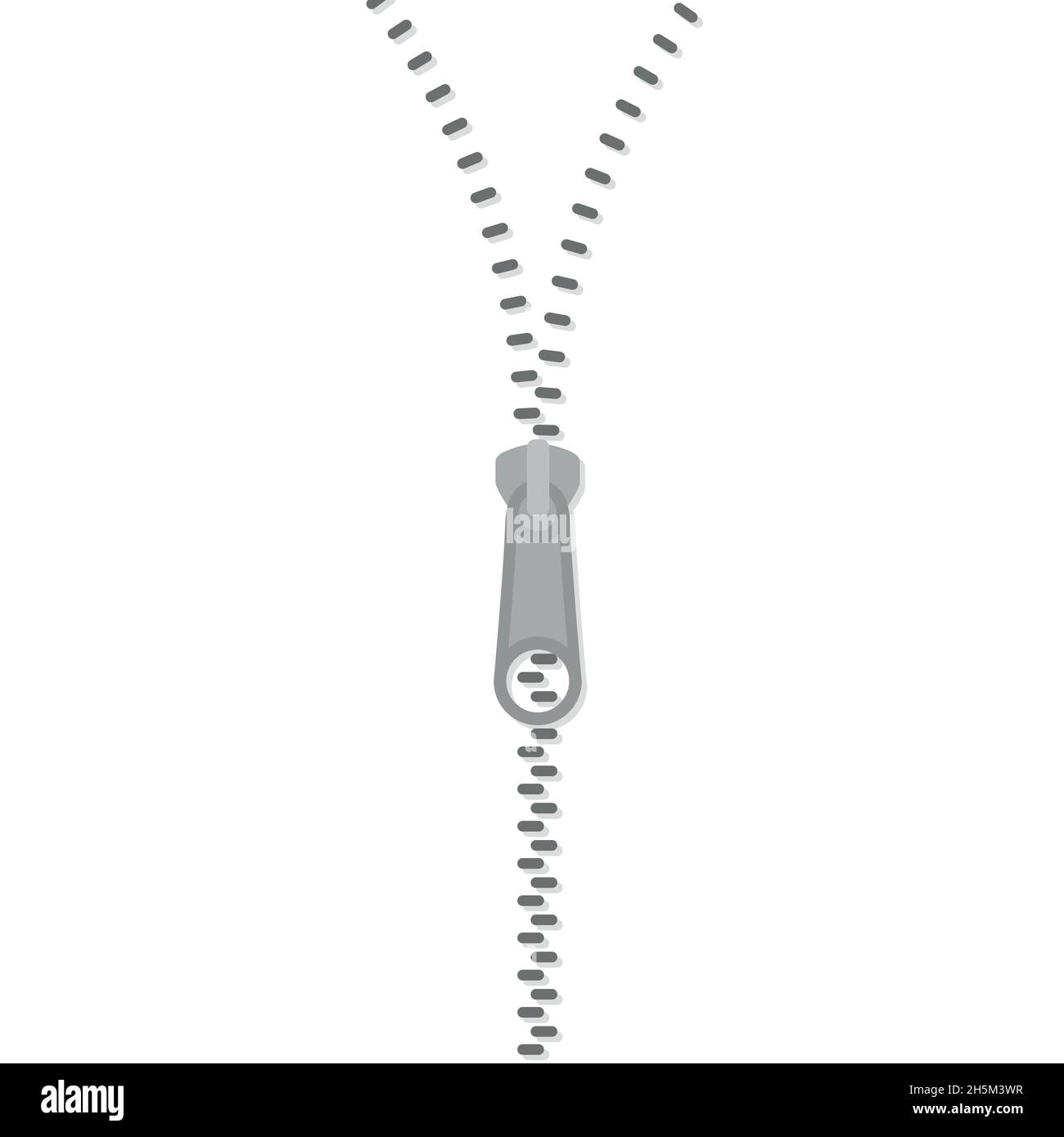 Icon zipper. Zippered lock and unlock. Closed and open zipper. Fastener ...