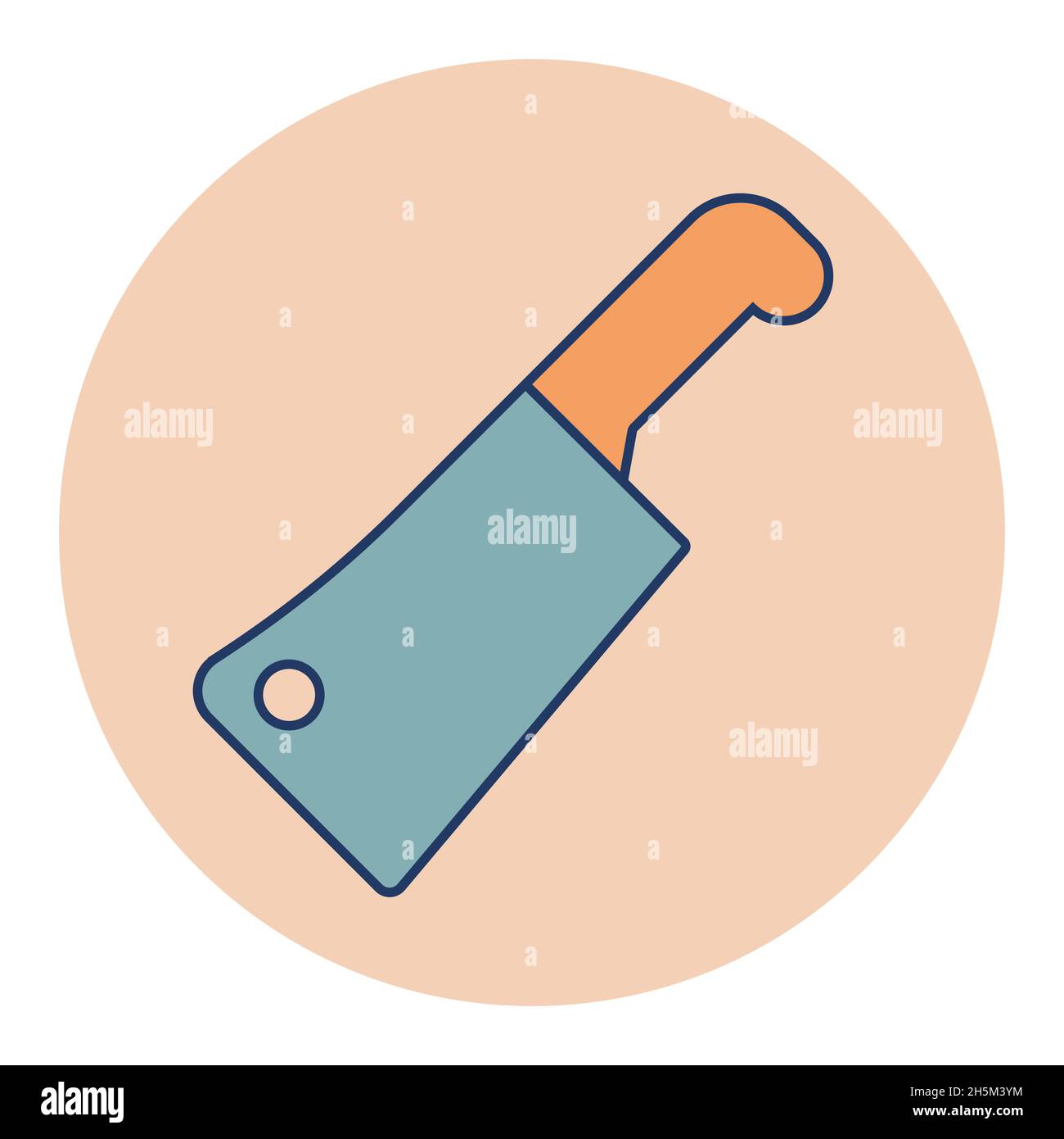 Meat chopper vector color icon. Kitchen appliance. Graph symbol for ...