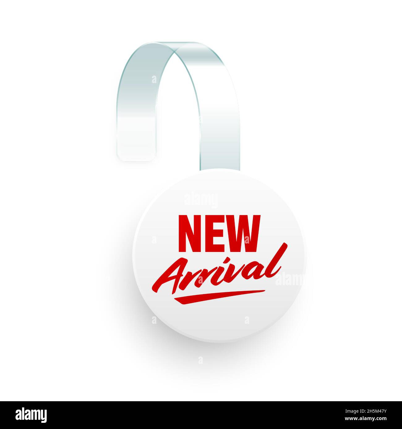 Supermarket promotional wobbler isolated on white background. Realistic ...