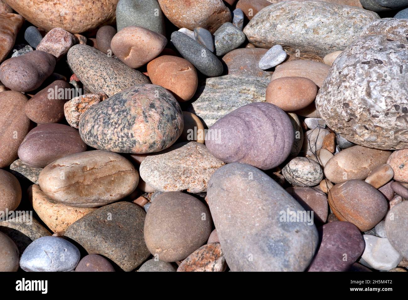 Collection of colorful beach rocks Stock Photo - Alamy