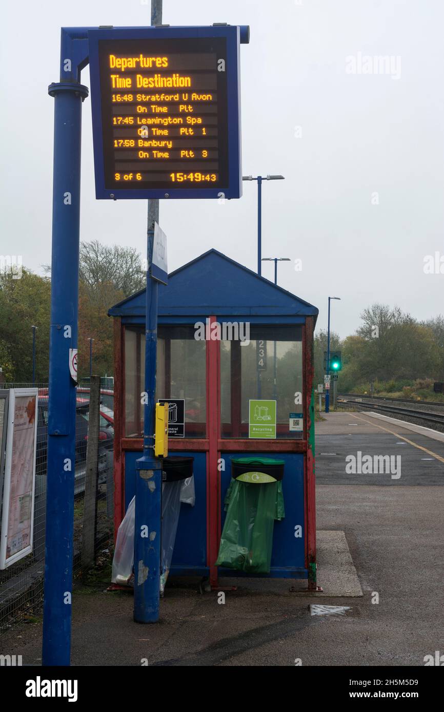 Hatton railway station, Warwickshire, England, United Kingdom Stock ...