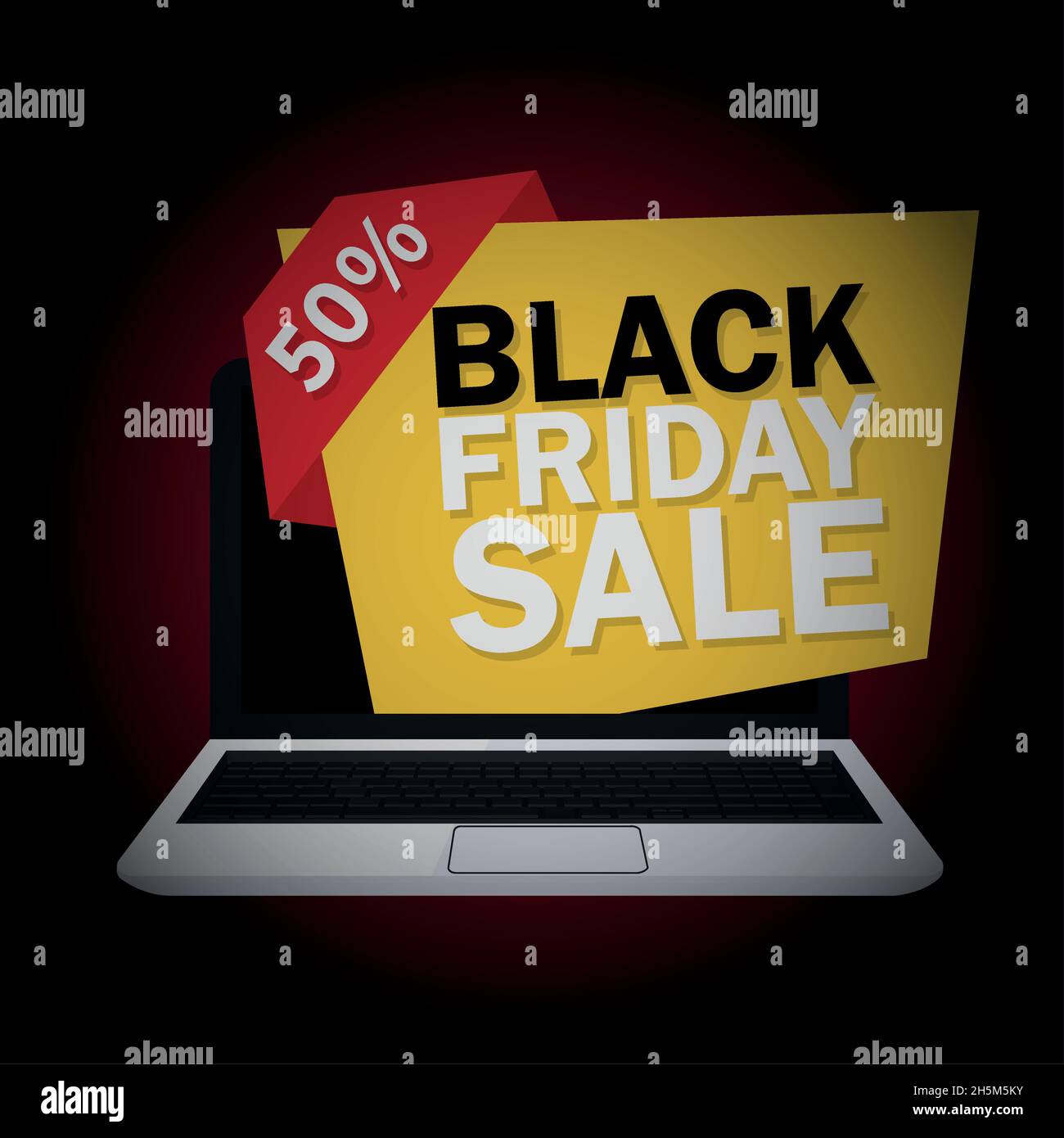 Shopping laptop store black Stock Vector Images - Alamy