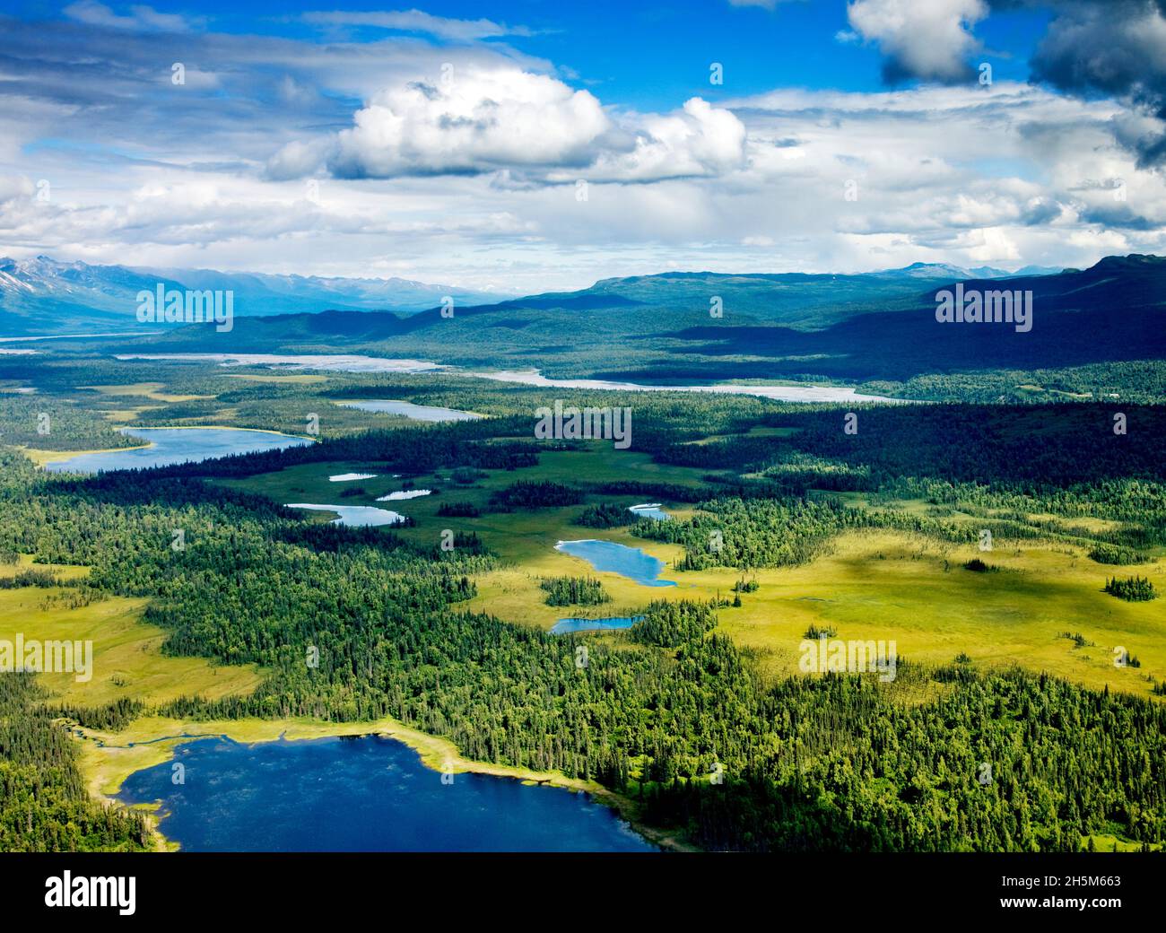 Mount McKinley or Denali ("The Great One") in Alaska. Original image ...