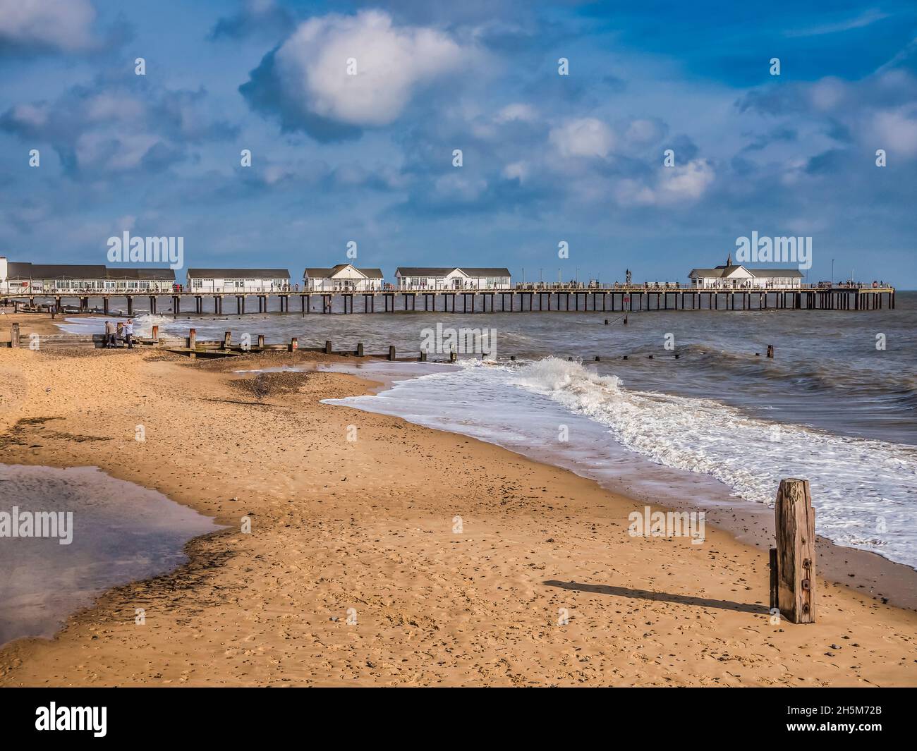 This is Southwold Pier at the coastal resort town of Southwold in the ...