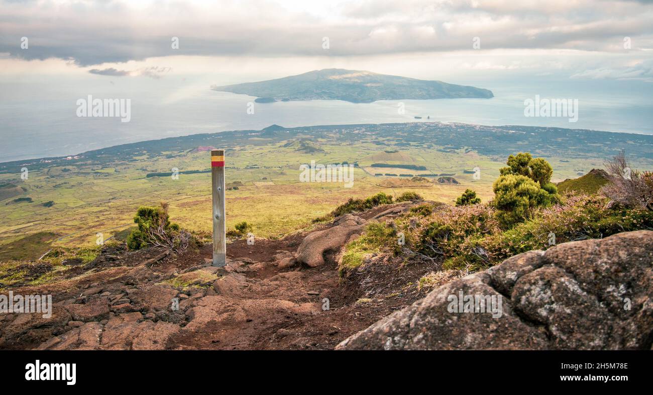 Climb of Pico mountain, highest of Portugal, Azores travel destination ...
