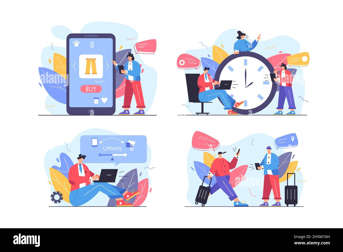 Remote location mobile phone Stock Vector Images - Alamy