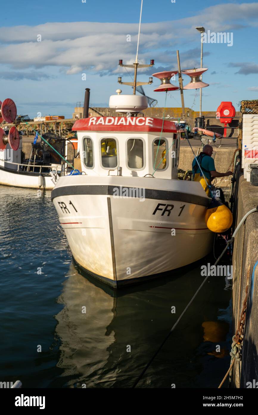 Fishing village findochty at the moray firth hi-res stock photography ...