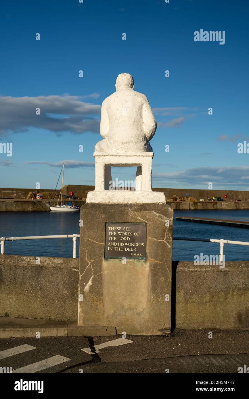 FINDOCHTY MORAY COAST SCOTLAND FISHING BOATS INSIDE THE HARBOUR WHITE ...