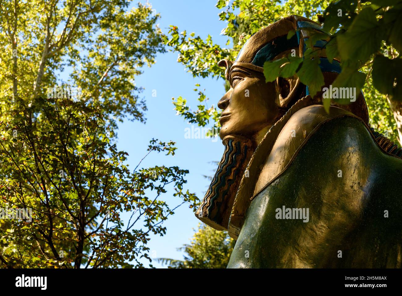 Peschiera di Garda, Italy - October 22, 2021: Imposing sculpture of a ...