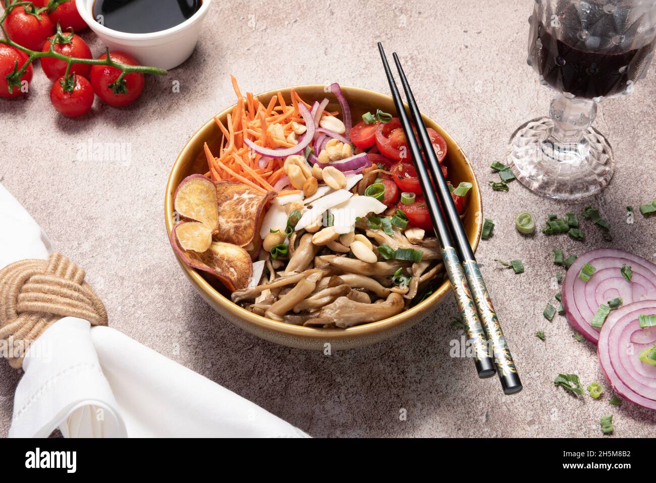 Poke food Hawaiian traditional dish Stock Photo - Alamy