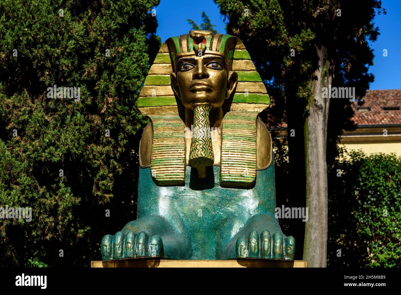 Peschiera di Garda, Italy - October 22, 2021: Imposing sculpture of a ...