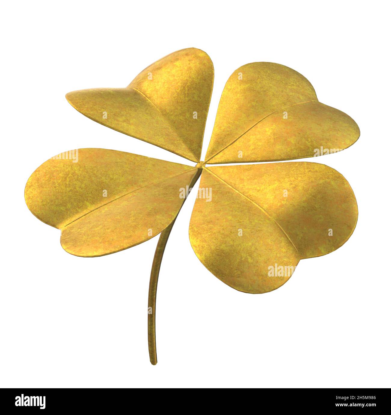Shiny Metal Gold Four Leaf Clover Stock Vector Image & Art - Alamy