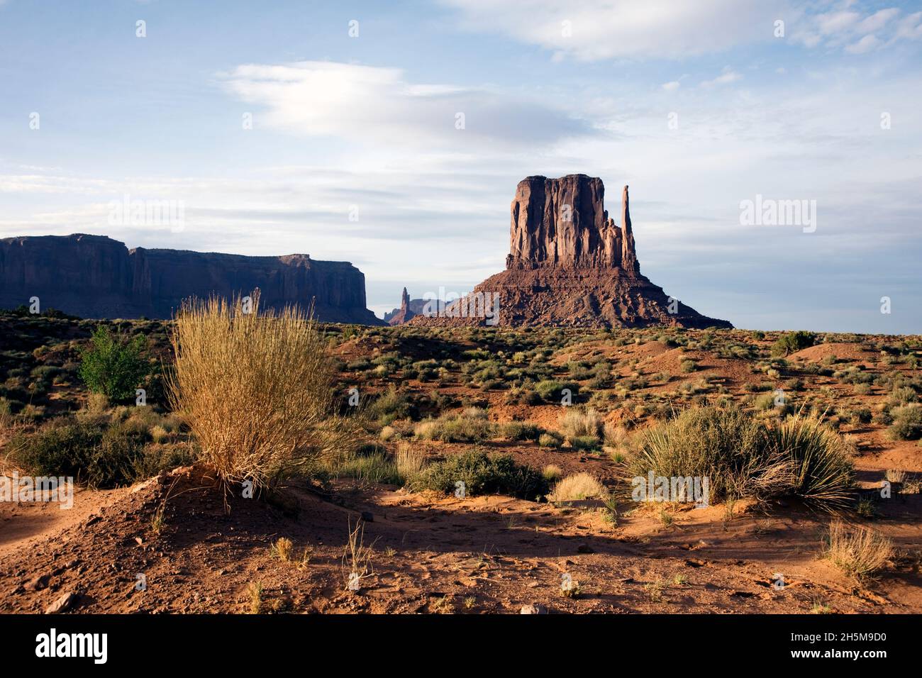 View of Monument Valley in Arizona, USA. Old Mammoth Road. Original ...
