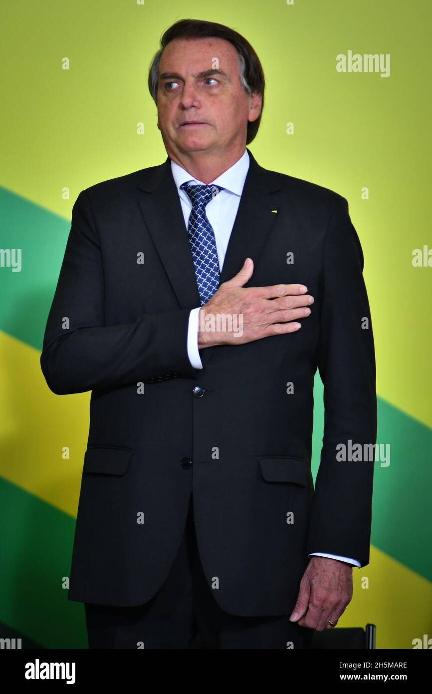 Brasilia, Brazil. 10th Nov, 2021. This Wednesday (10), President Jair ...