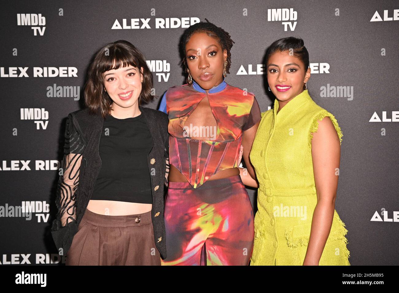 London, UK. 10th Nov, 2021. Marli Siu, Ronke Adekoluejo, Charithra ...