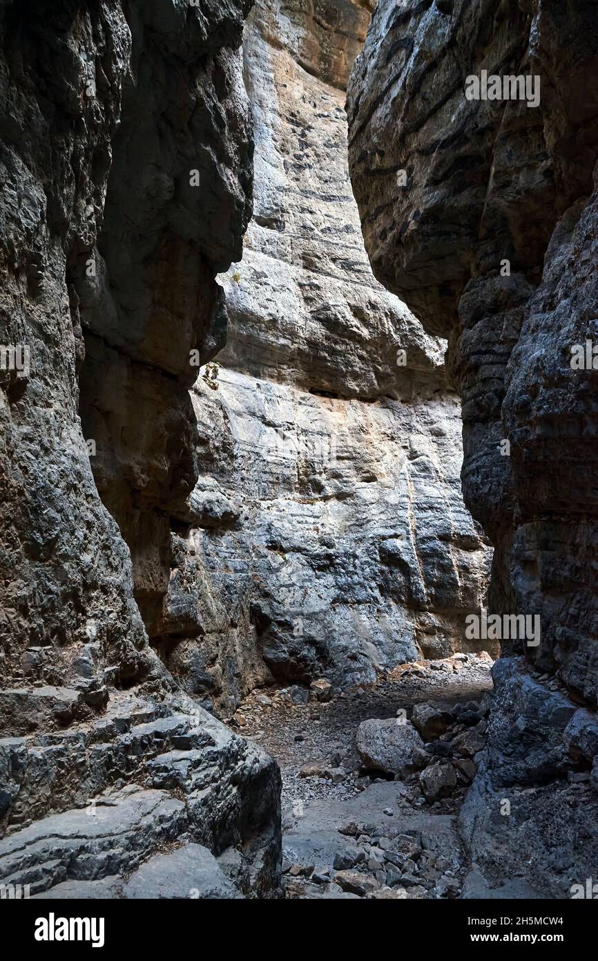 Narrow passage between the rocks hi-res stock photography and images ...