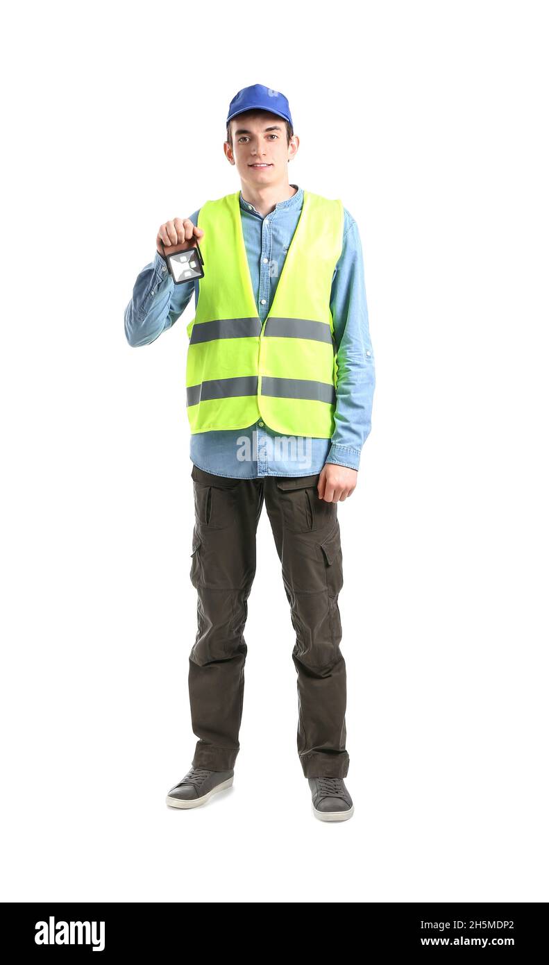 Worker safety vest neon hi-res stock photography and images - Alamy