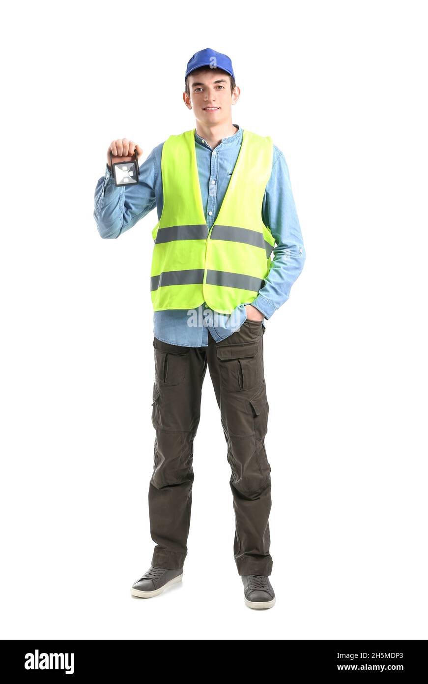 Worker safety vest neon hi-res stock photography and images - Alamy