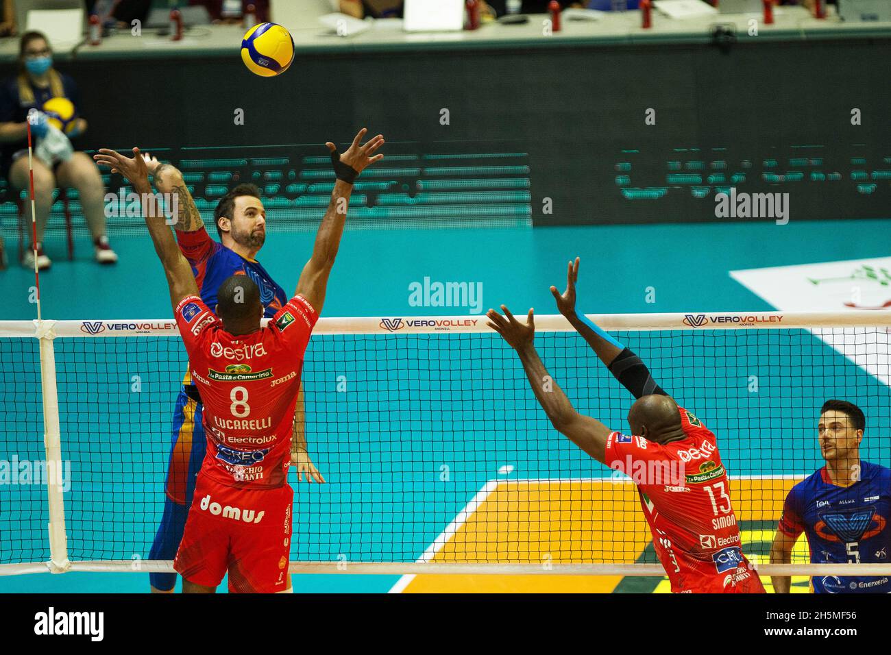 Monza, Italy. 10th Nov, 2021. Spike of GEORG GROZER (Monza) during Vero ...