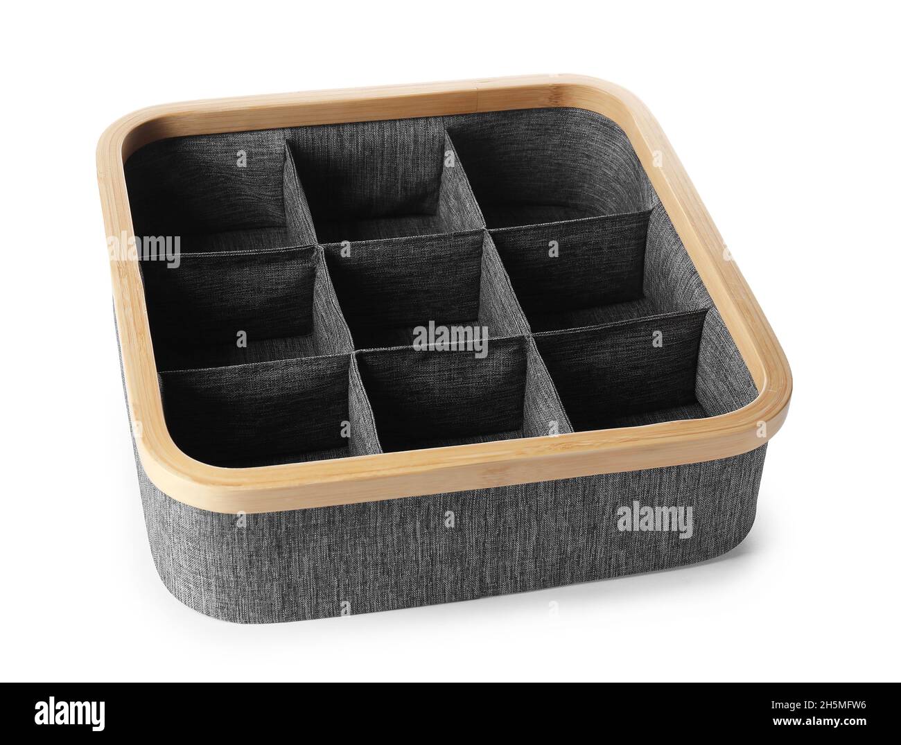 Empty textile organizer on white background Stock Photo - Alamy