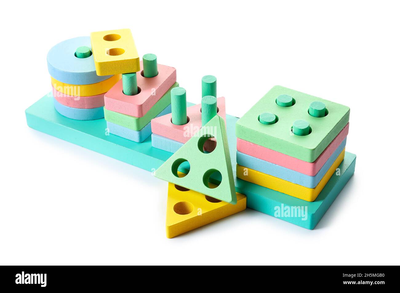 Building blocks for child on white background Stock Photo - Alamy