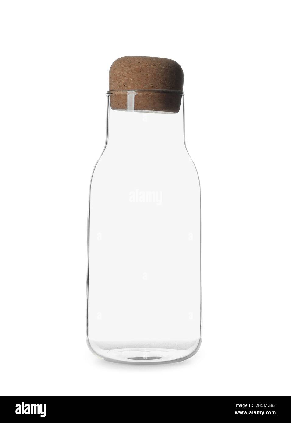 Empty bottle on white background Stock Photo - Alamy