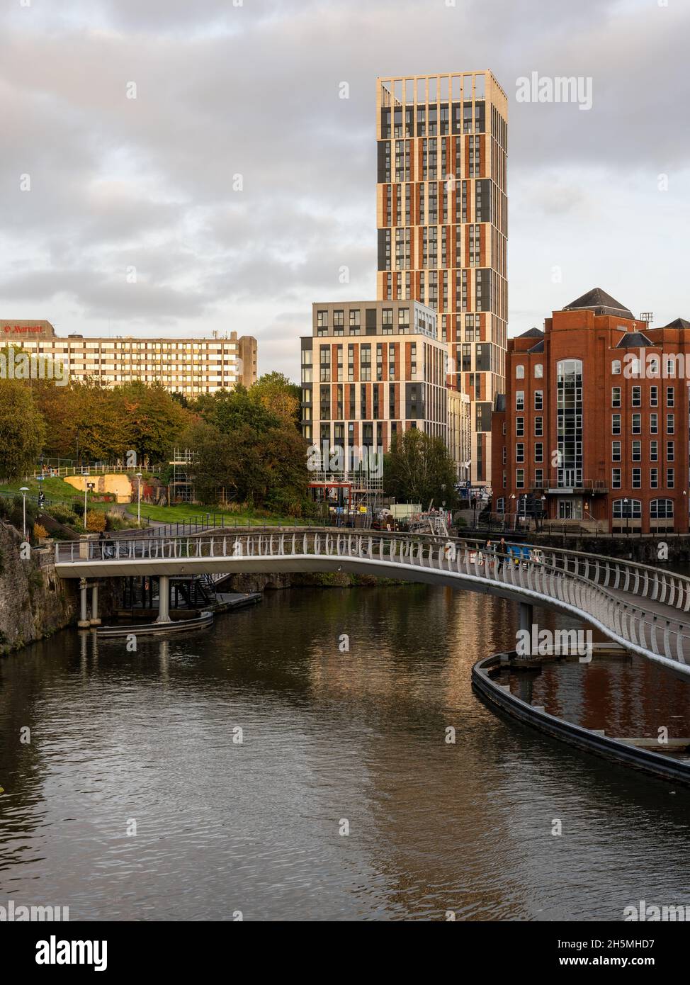 The high rise Castle Park View apartment building rises beside Finzel's ...
