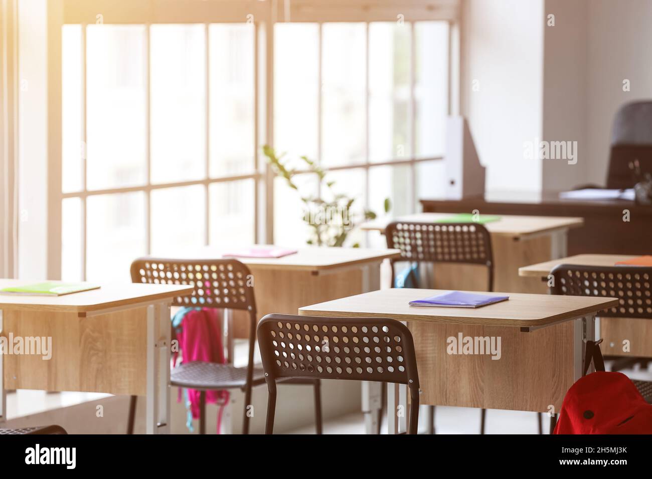 Interior of classroom prepared for lesson Stock Photo - Alamy