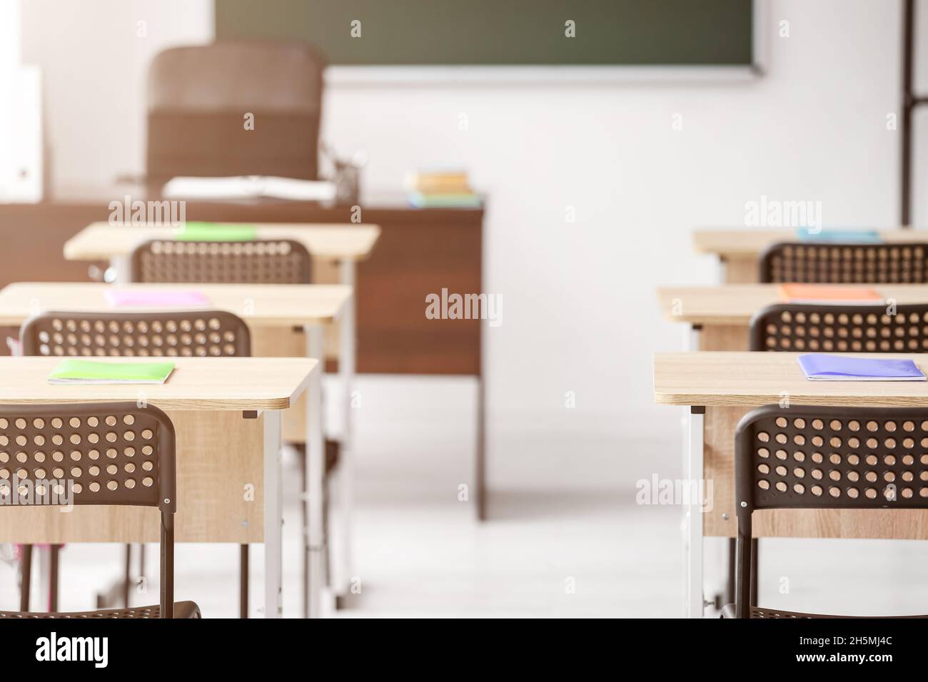 Interior of classroom prepared for lesson Stock Photo - Alamy
