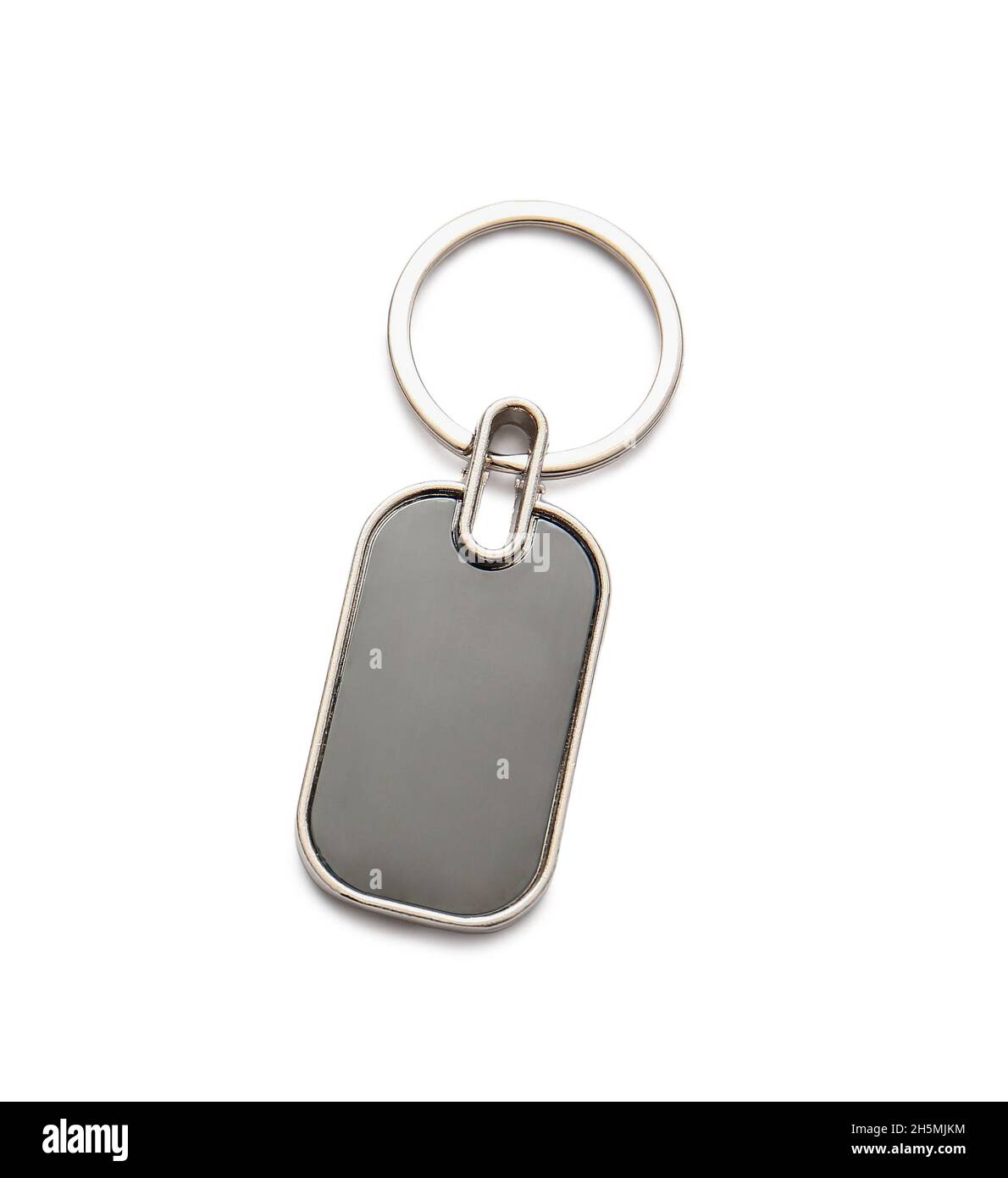 Stylish key chain on white background Stock Photo - Alamy