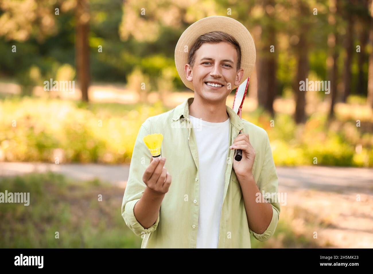 Male badminton athlete in hi-res stock photography and images - Alamy