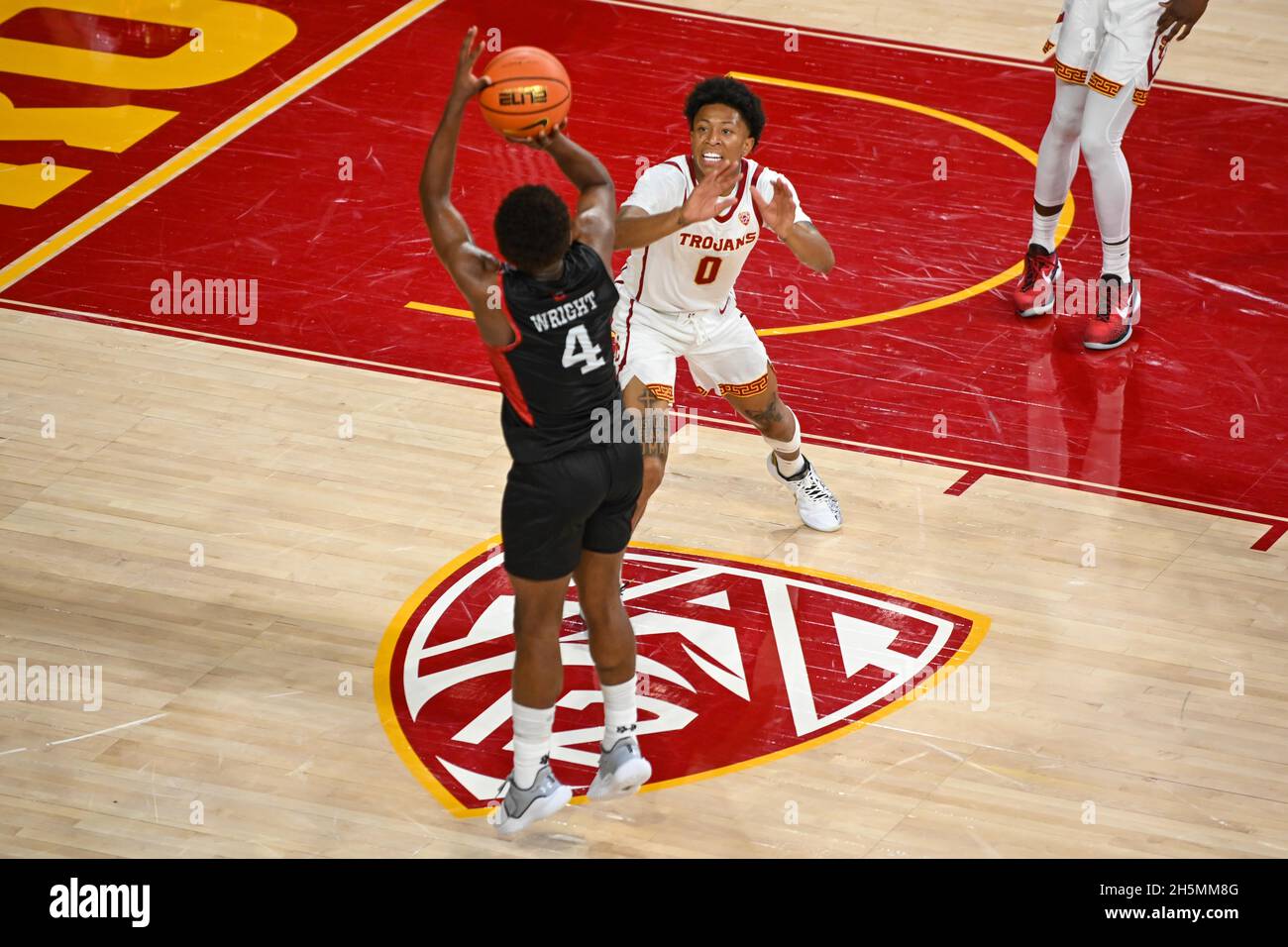 Southern California Trojans guard Boogie Ellis (0) during an NCAA ...