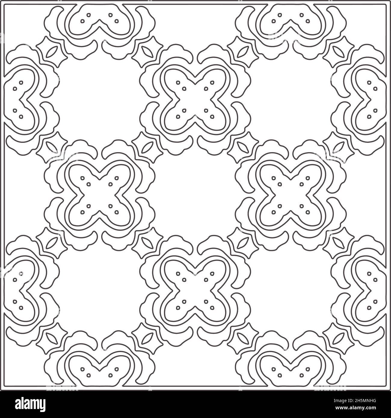 Vector pattern with symmetrical elements . Repeating geometric tiles ...