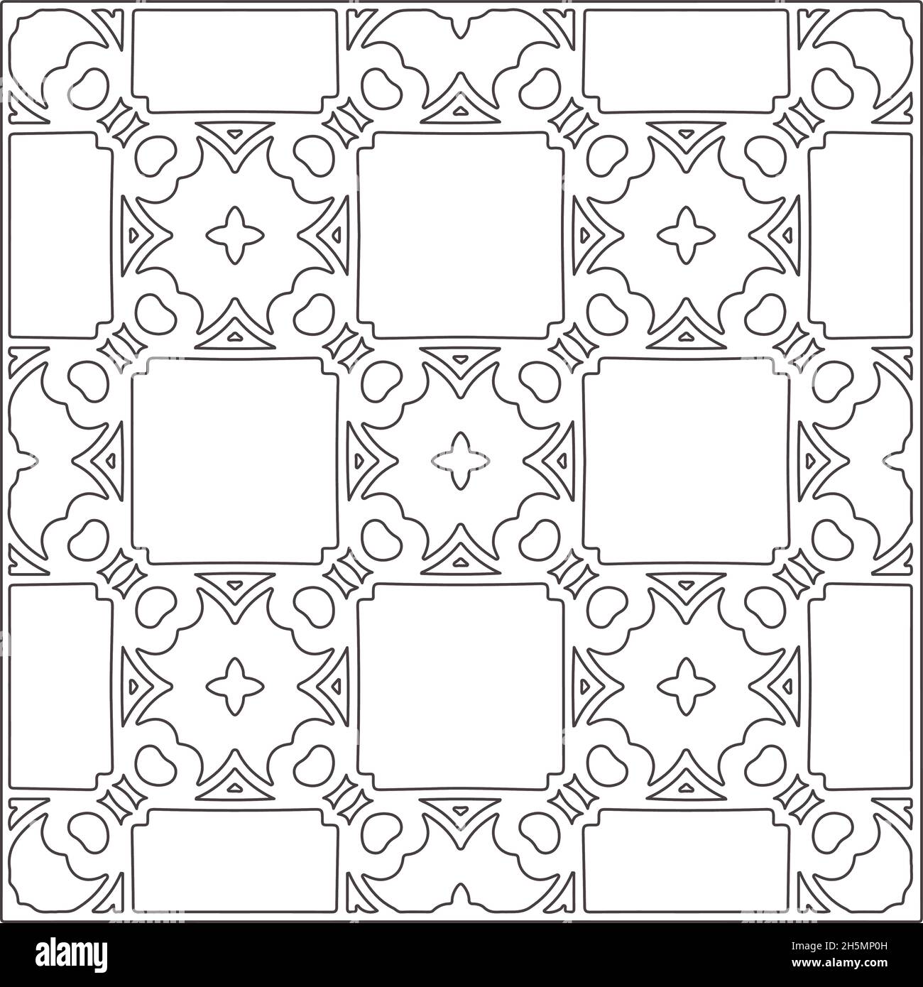 Vector pattern with symmetrical elements . Repeating geometric tiles ...