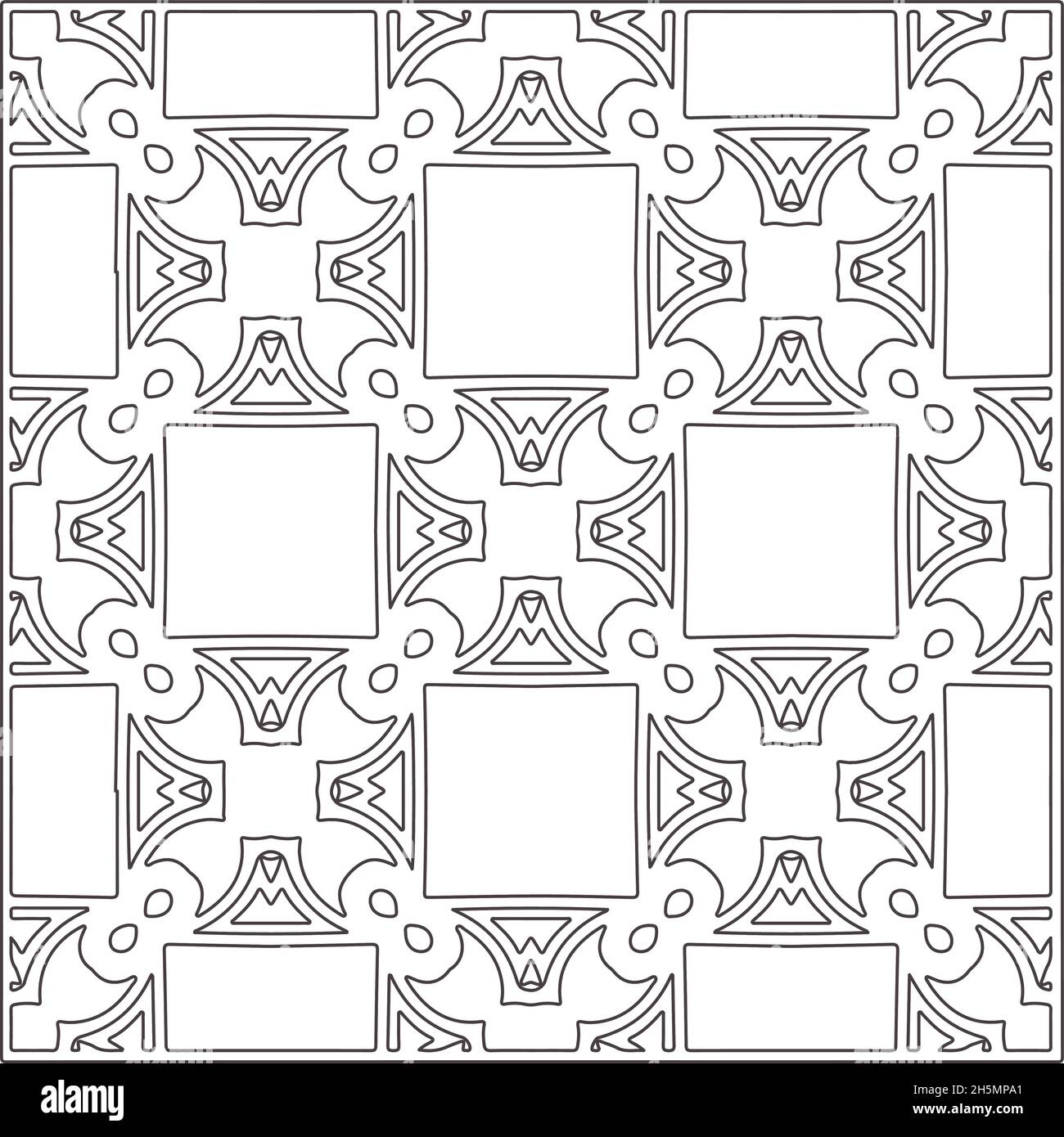 Vector pattern with symmetrical elements . Repeating geometric tiles ...